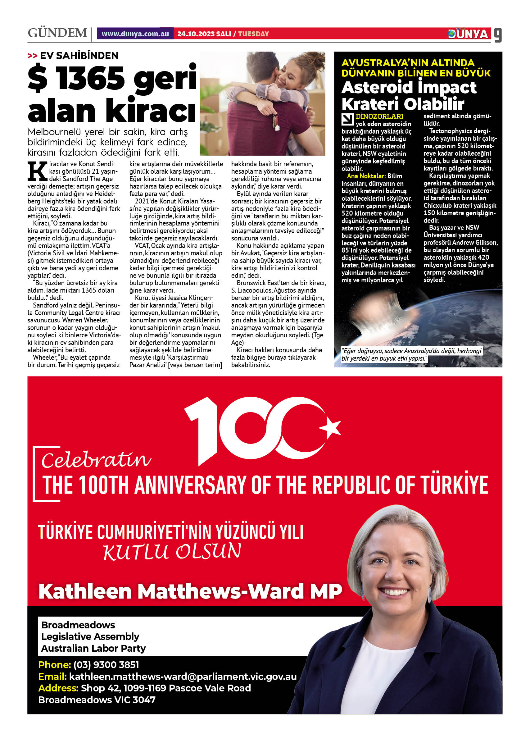 YENİ SAYI ÇIKTI Yaşasın Cumhuriyet! – Dunya News