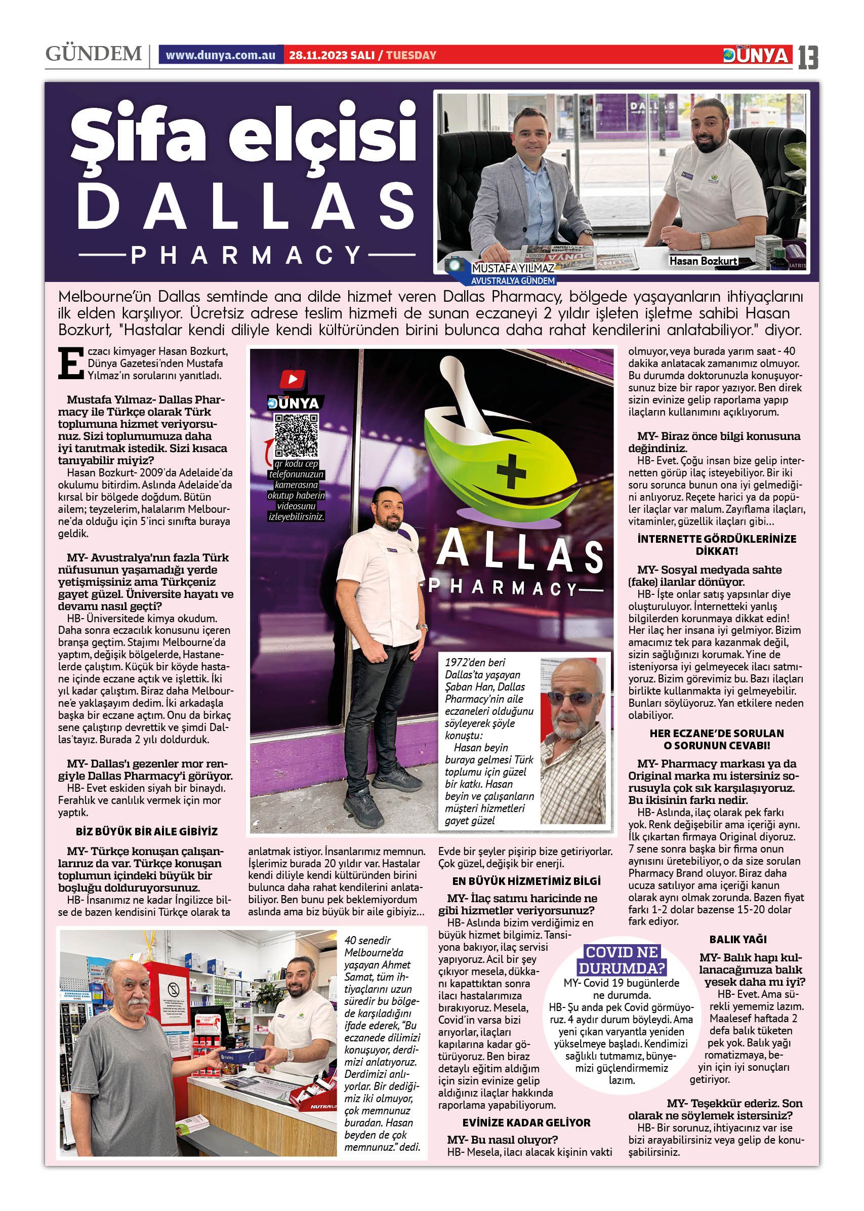 YENİ SAYI Avustralya toplumumuzun DÜNYA'SI - Dunya News